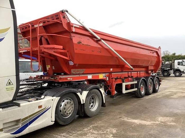 Used 2021 Fruehauf Tri Axle Steel Aggregate Tipping Trailer for Sal...