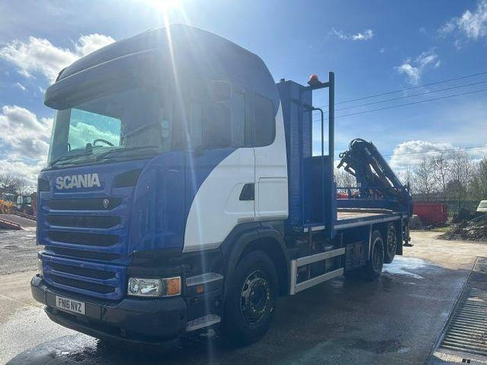 Used 2016 (16) Scania G410 6x2 Rearlift 26T Flatbed for Sale at Cor...