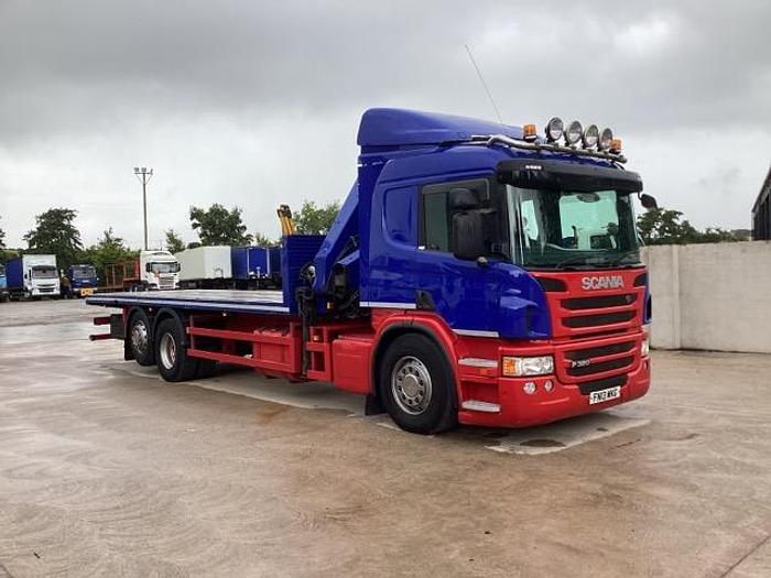 Used 2013 (13) Scania P320 6x2*4 Rearlift 26T Flatbed for Sale at C...