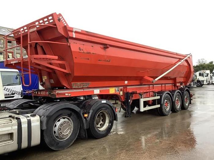 Used 2022 Fruehauf Tri Axle Steel Aggregate Tipping Trailer for Sa...