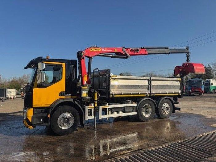 Used 2024 Volvo FE350 6x2 Rearlift 26T Dropside Tipper Grab for Sal...