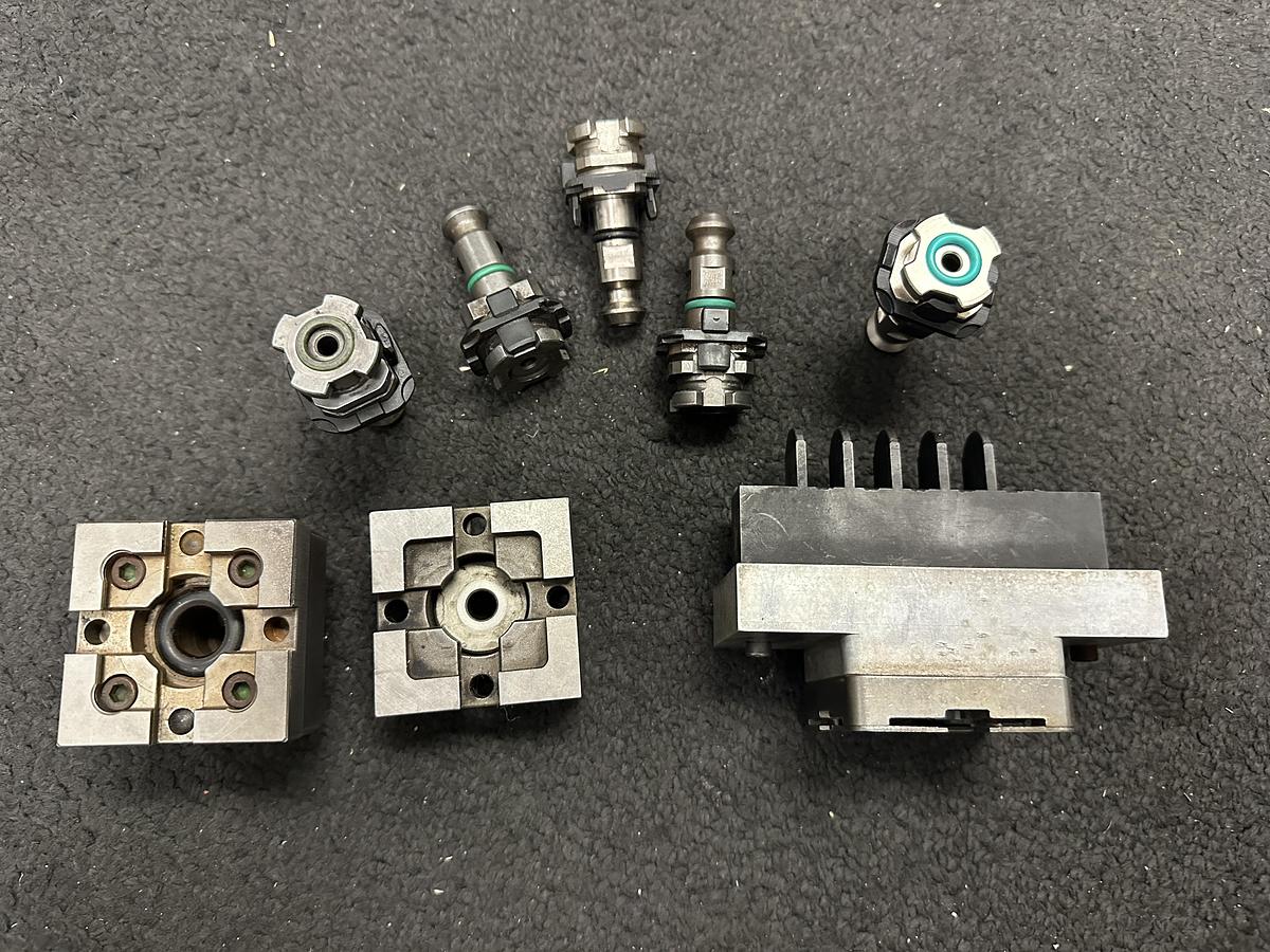 Used Set of System 3R - (3) Electrode Holder with (5) Macro Draw Bar ...