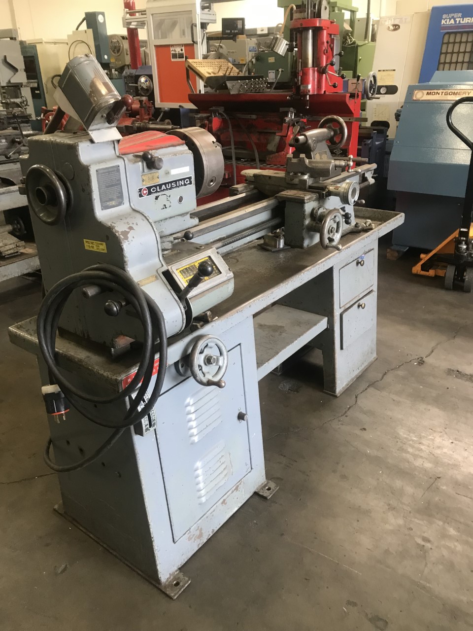 Used Clausing Model 6329 Bench Lathe 12" x 36" #6219 #1 for Sale in ...