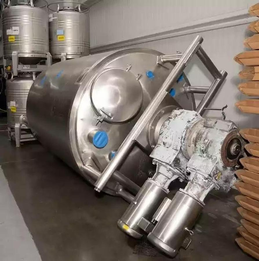 Used 1,000 GALLON LEE DOUBLE MOTION MIXING TANK - 316 S/S - 100 PSI ...