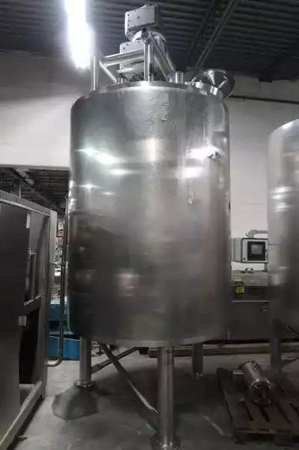 Used 1,000 GALLON LEE DOUBLE MOTION MIXING TANK - 316 S/S - 100 PSI ...