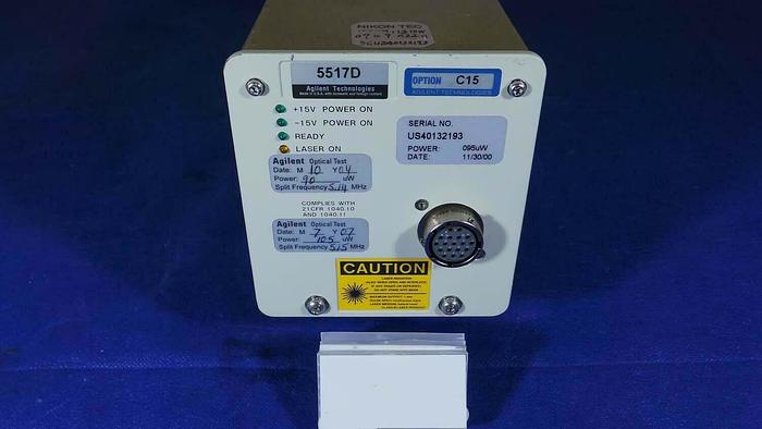 Used Agilent Technologies 5517D Laser Head ASML for Sale at Tara Se...