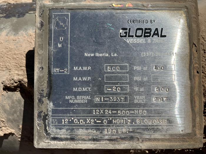 Used Sold Blowcase, Horizontal, 12"x2', 500# at Tri-Logic Services, LLC