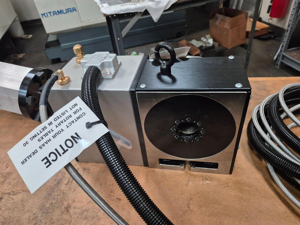 Used 2025 HAAS HRT-160 Rotary Table With Collet Chuck & Tooling Block ...