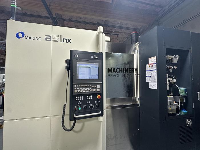 Used 2021 Makino A51NX CNC 4-Axis 400mm Horizontal Machining Center With Pallet Changer ***Like N...