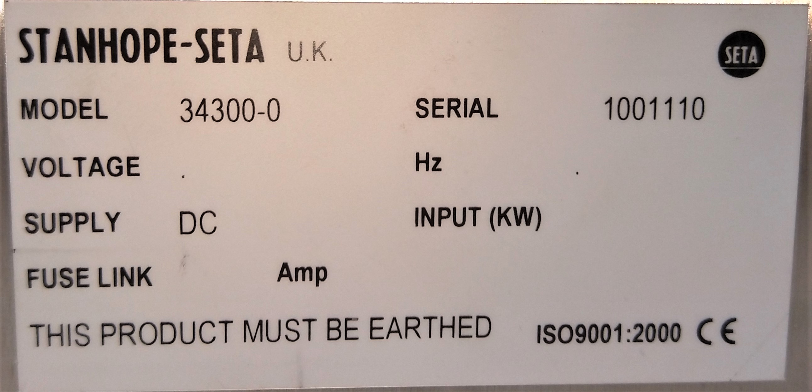 使用的Stanhope-Steta Multiflash 34000-0闪点测试仪在Chemistry RG Consultant Inc出售 ...