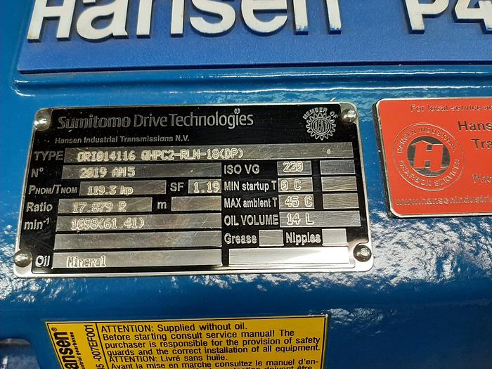 New Hansen Sumitomo P4 Gear Reducer – Brand new! for Sale at Oak Ba...