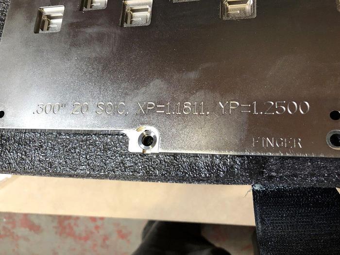 Used Delta Edge DE8000 20lds SOIC .300 WSO Test Handler Change Kit ...