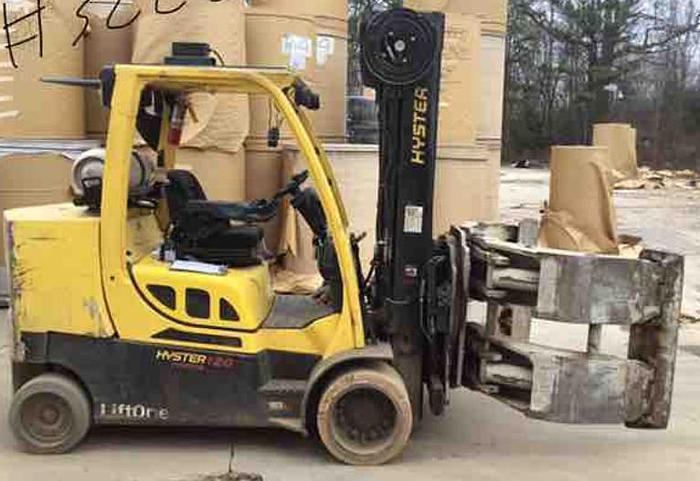 Used 12,000 POUND HYSTER S120FTPRS FORKLIFT WITH 60 CASCADE ROLL CL...