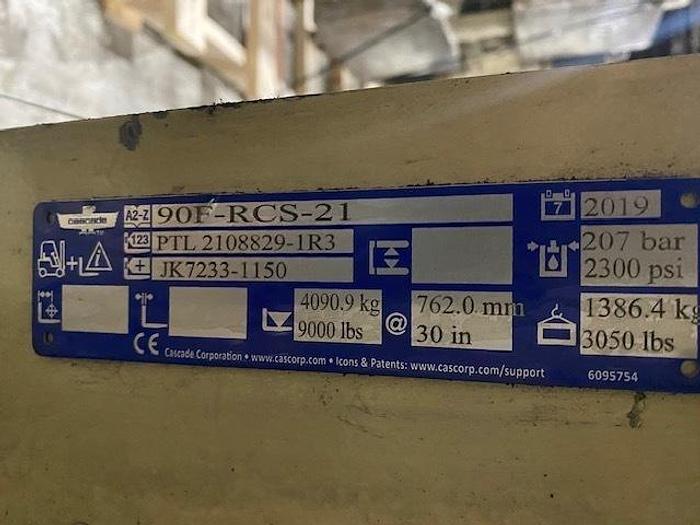 Used CASCADE MODEL 90F - RCS - 21 60" DIA. ROLL CLAMP for Sale...