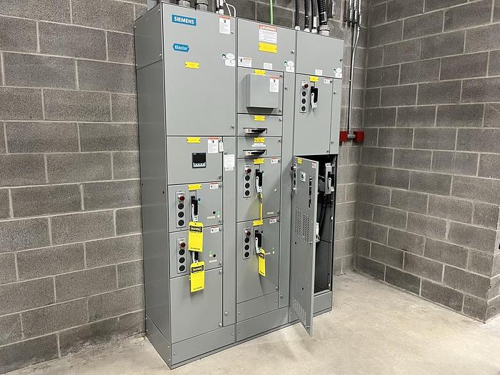 Used SIEMENS TIASTAR MCC SECTION WITH DRIVES MANUFACTURED 2018 (MAN...