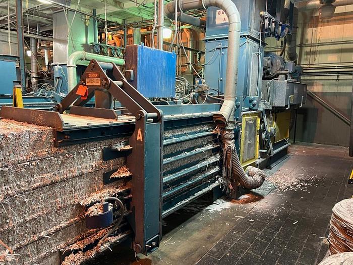 Used AMERICAN MODEL 12847 HORIZONTAL AUTO-TIE BALER WITH ALLEN BRAD...