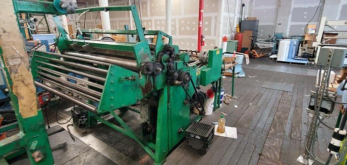 Used 62" BECK ROTARY KNIFE SHEETER W/ BELT OUTPUT CONVEYOR for...