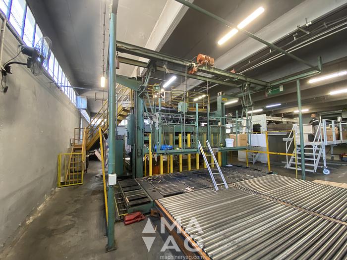 Used BENDAZZOLI Jumbo Printer-Slotter 2 color+Rapidex Stitcher for Sale ...