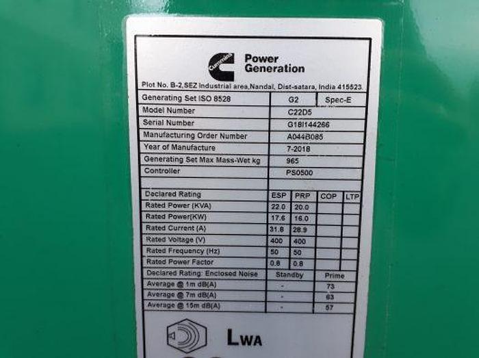 New Cummins C22D5 for Sale in Urlingford, Ireland