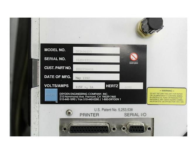 Used 1997 DRYDEN SURFACE PARTICLE DETECTOR DE3496SPD for Sale at Ta...