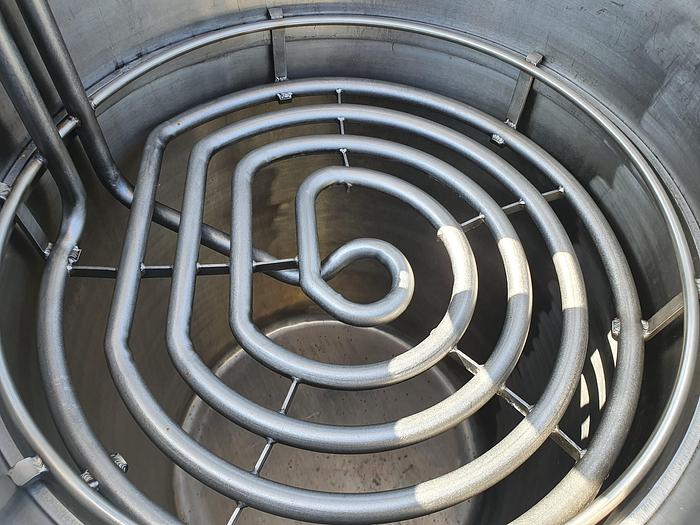 Used 200 Litre Stainless Steel Jacketed Melting Tank with Coil for Sale ...