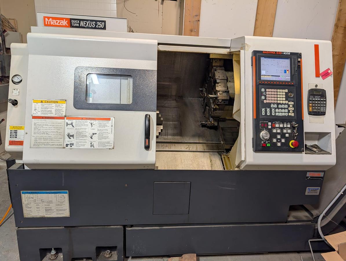 Used 2006 Mazak Nexus QTN 250 with Chip Conveyor, Tailstock, Tool Eye ...