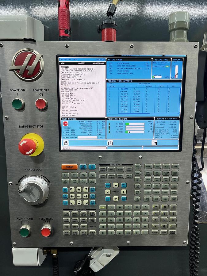 Used 2012 Haas ST-40LB with Long Bed, 6.5" Bar Cap., Steady Rest ...