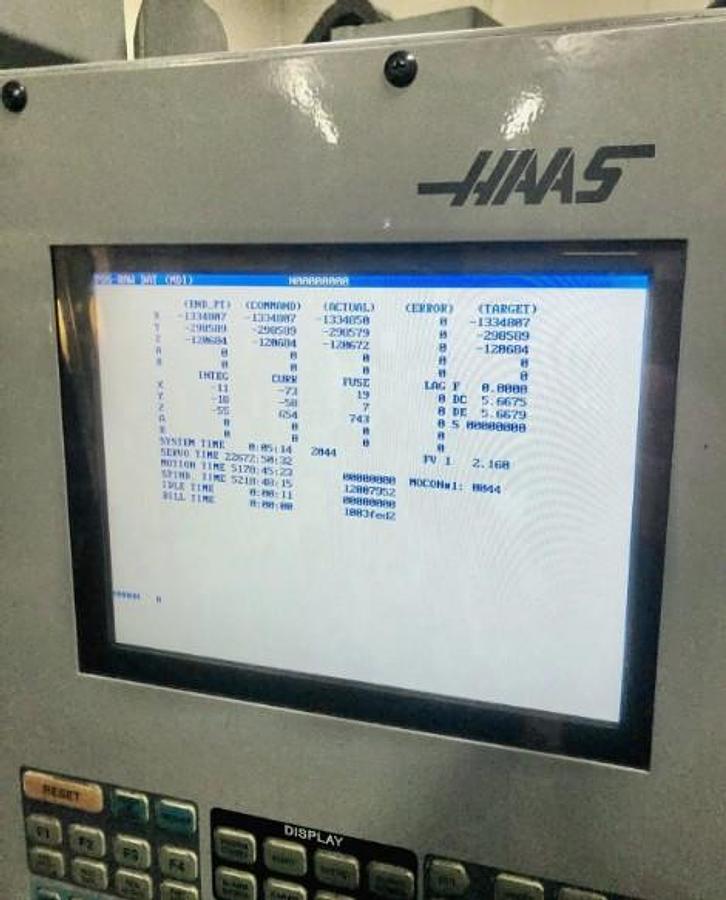 Used 2005 Haas VF2D with 4th Axis Drive, 24 Station Side Mount ATC ...