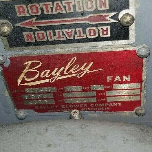 Used Bayley Variable speed blower/fan Capacity: 1200 CFM for Sale at ...