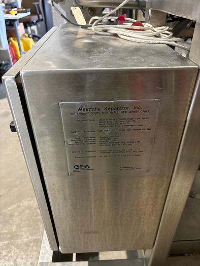 Used Used Westfalia Clean-In-Place (CIP) Portable Tank System for Sale ...