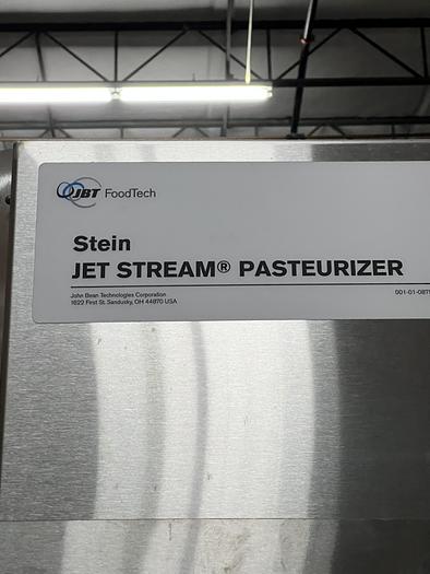 Used Sold JBT Stein Model JSP-1 Indirect Gas Jet Stream Pasteurization ...