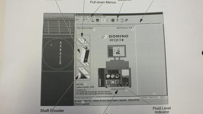 Used DOMINO BITJET +V4.50 FAST PRODUCT LABEL PRINTER for Sale in Un...