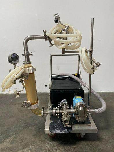 Used Tangential Flow Filtration Skid w/ Waukesha 018-UL Pump