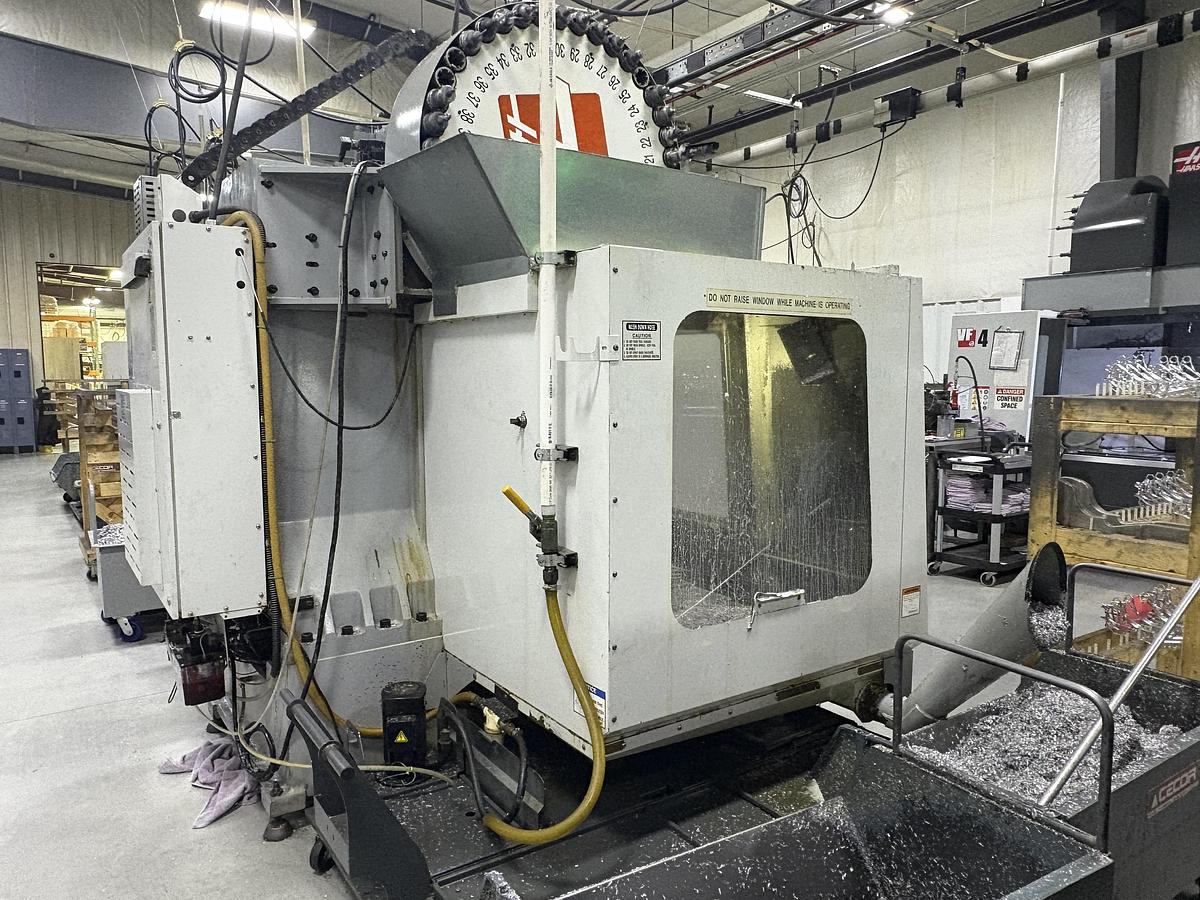 Used Haas VF4 CNC Vertical Machining Center for Sale in Wisconsin