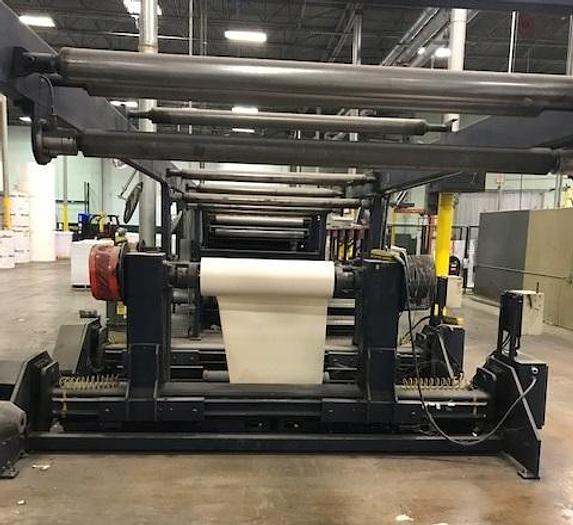 Used 55" SHM SHEETER 1400 W/ THREE SHAFTLESS BACKSTANDS for Sa...