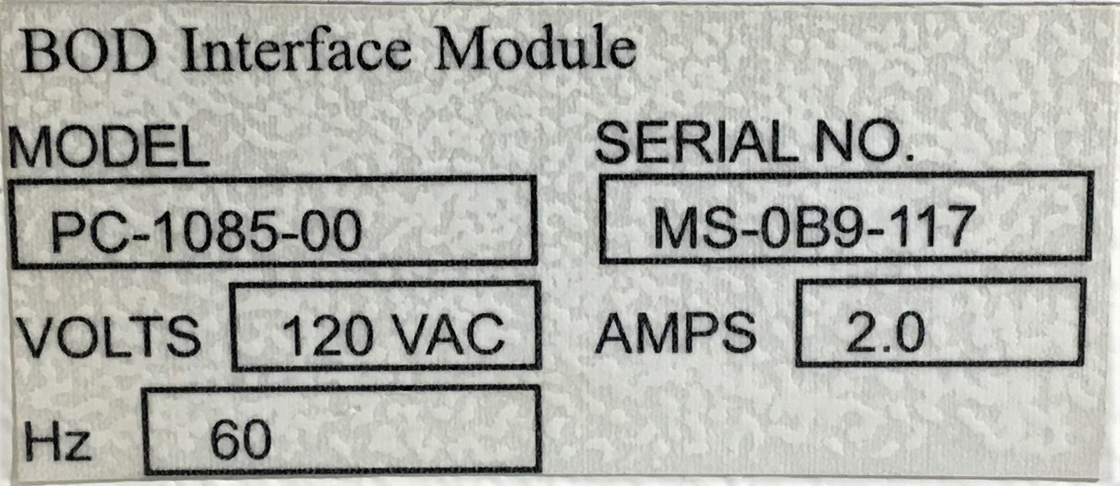 Mantech PC-1085-00 BOD接口模块在Chemistry RG Consultant Inc - bob手机版app下载,BOB体育官方APPios下载
