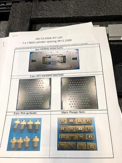 Used Delta Edge DE8000 7X7 BGA Test Handler Change Kit for Sale at ...
