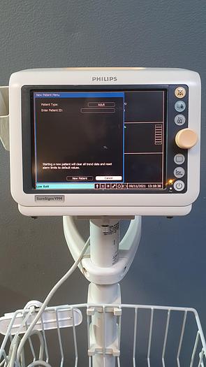 Gebraucht Philips SureSigns VM4 Patientenmonitor auf Trolley mit ...