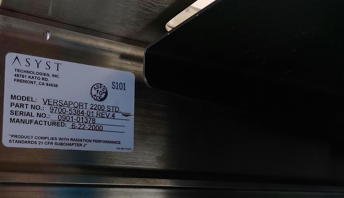 Refurbished Asyst Versaport 2200 Indexer for Sale at Tara Semicondu...