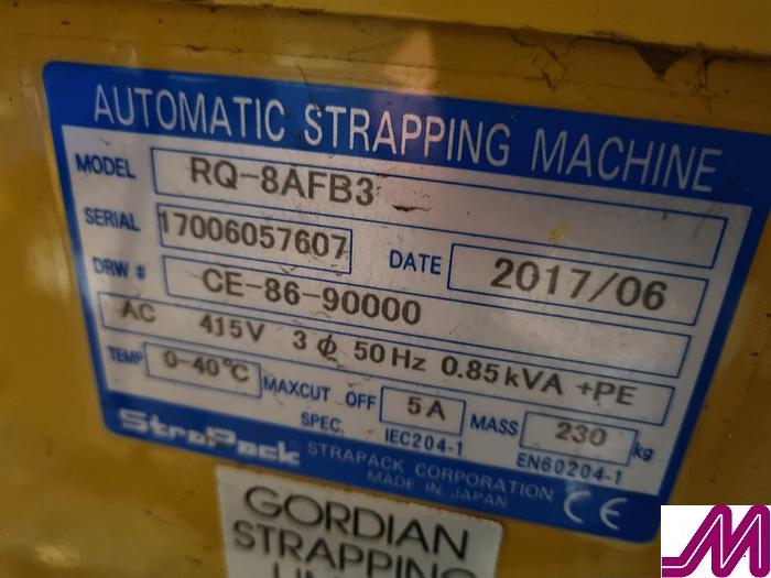 Used 2017 Strapack RQ-8A Fully Automatic Case Strapper for Sale in ...