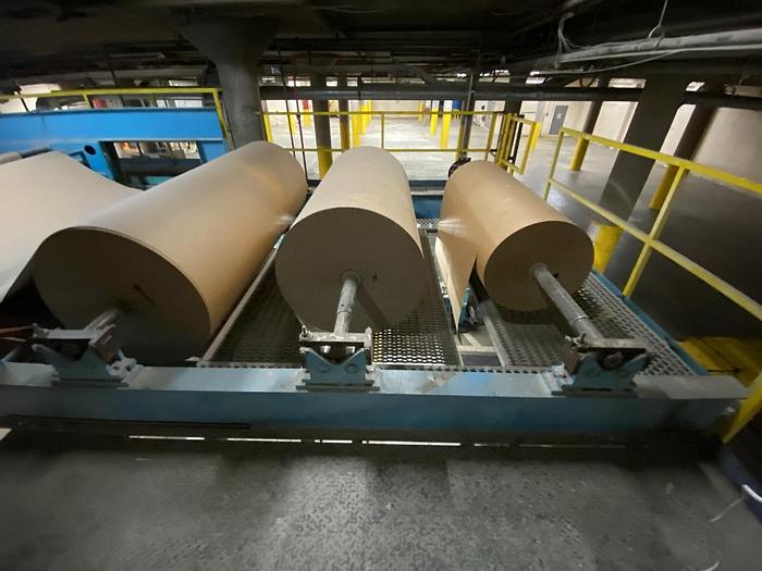 Used LAMB-GRAYS HARBOR CO. 86"W ROLL WRAPPER 60" DIA, ROL...