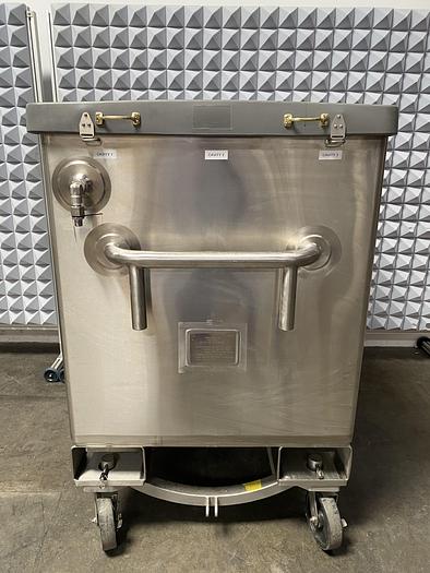 Used DCI Stainless Steel Jacketed Triple Cavity Square Tank 65 PSI...