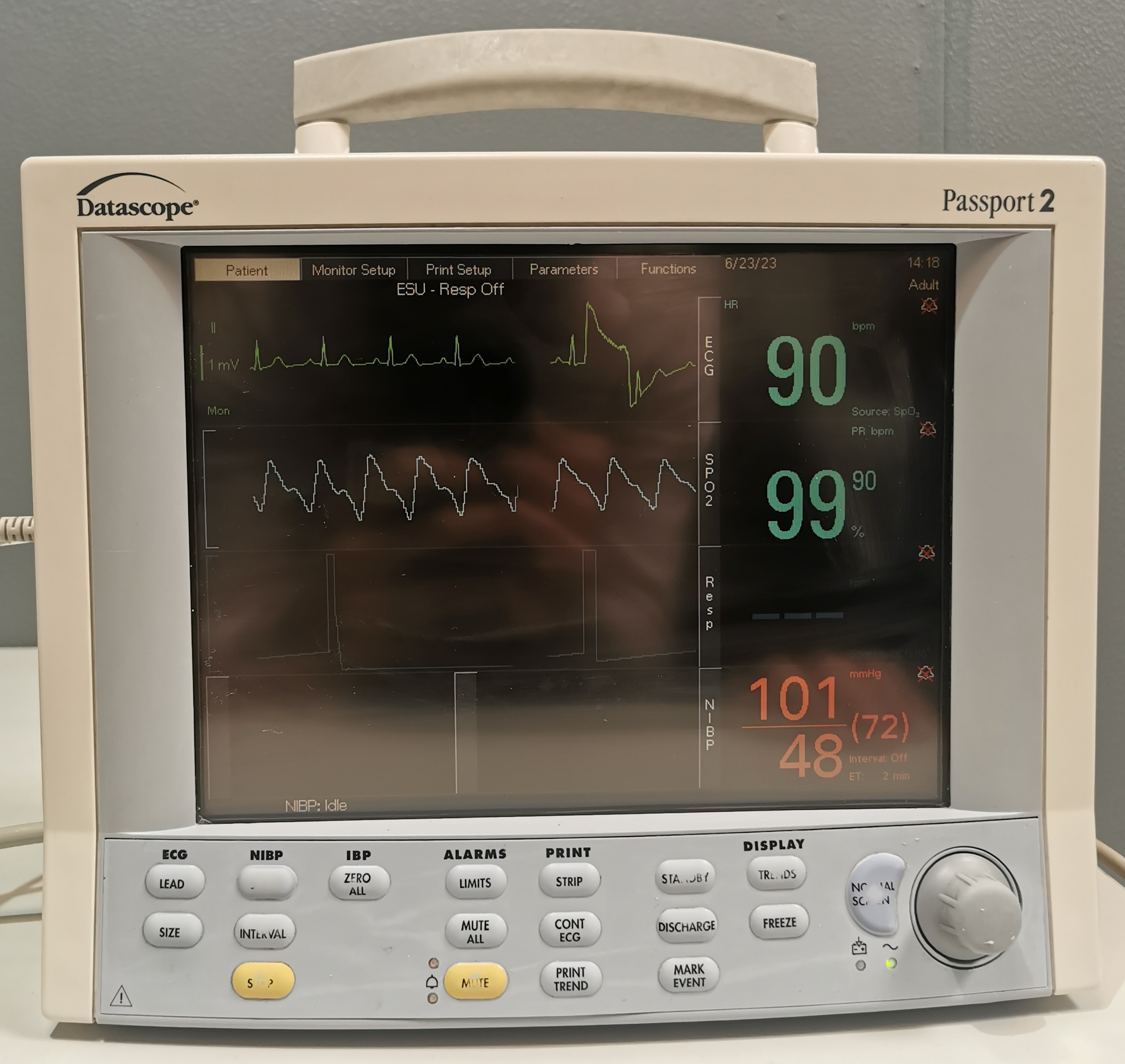 Gebraucht Sold Datascope Passport 2 Patientenmonitor mit Zubehör at ...