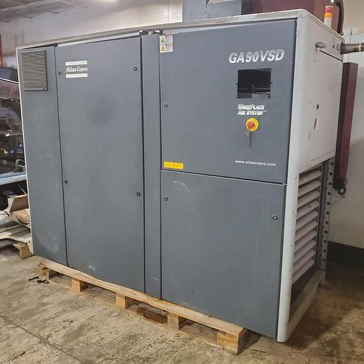 Used ATLAS COPCO GA90VSD AIR COMPRESSOR for Sale at Gizmo Machine Tools ...