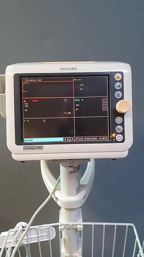Gebraucht Philips SureSigns VM4 Patientenmonitor auf Trolley mit ...