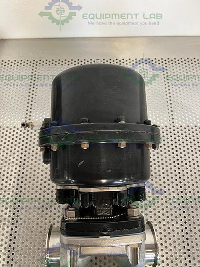 Used ITT Pure-Flo A133 Stainless Steel PTFE Diaphragm Valve w/ 3&...