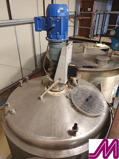 Used 2,500 Litre Stainless Steel Jacketed Mix Tank with Atex Rated ...