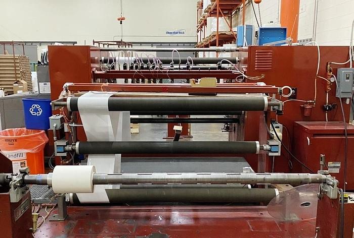 Used 62" WIDE DUSENBERY DUPLEX SLITTER REWINDER MODEL 10000 HD...