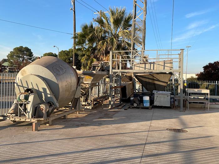 Used Mixer, Rotary, Drum, Doyle, 8-Ton, Stainless Steel, 7.5' x 8'2" # ...