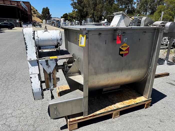 Used Mixer, Ribbon, 35 Cubic Feet, Stainless Steel, Scott Equipment ...